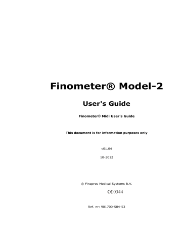 FINAPRES Finometer Midi, Finometer Model-2 User Manual | Manualzz
