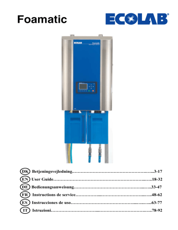 Ecolab Foamatic User Manual | Manualzz