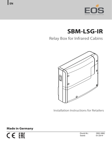 EOS SBM-LSG-IR Installation Instructions Manual | Manualzz