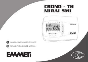 emmeti 07245200, CRONO-TH Installation And Use Manual | Manualzz