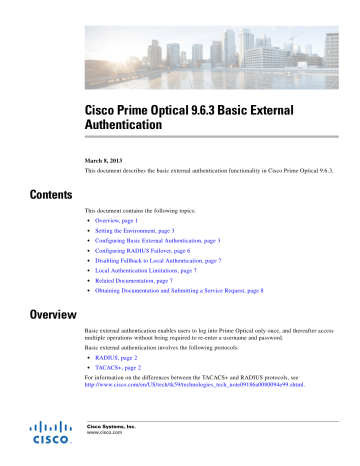 Cisco Prime Optical 9.6.3 User Manual | Manualzz