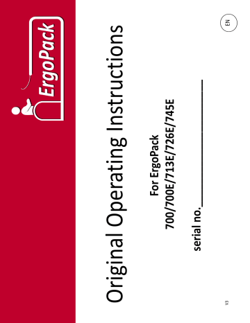 ErgoPack 700, 700E, 726E Original Operating Instructions | Manualzz