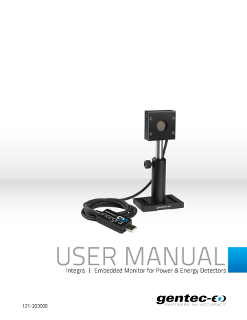 Gentec-EO INTEGRA Series User Manual | Manualzz