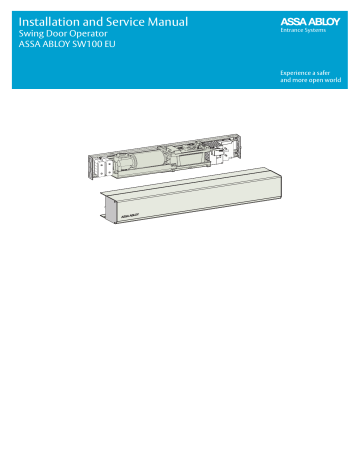 Assa Abloy SW100, SW100-2 Installation And Service Manual | Manualzz