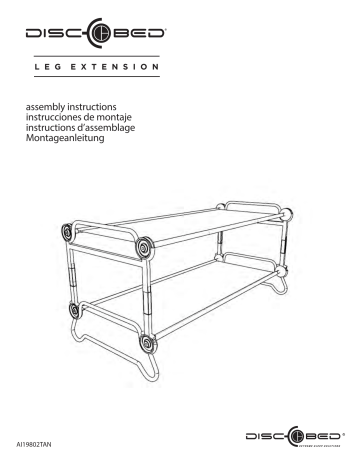 Disc-O-Bed LEG EXTENSION Assembly Instructions | Manualzz