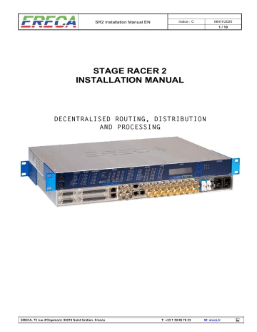 ERECA STAGE RACER 2 Installation Manual | Manualzz