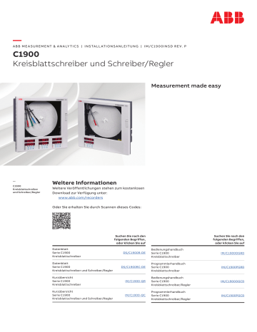 ABB C1900 Installationsanleitung | Manualzz