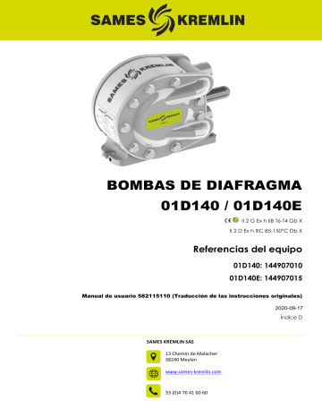 SAMES KREMLIN 01D140E Manual de usuario | Manualzz