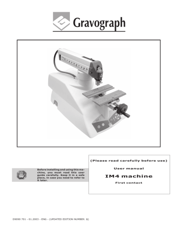 GRAVOGRAPH IM4 User Manual | Manualzz