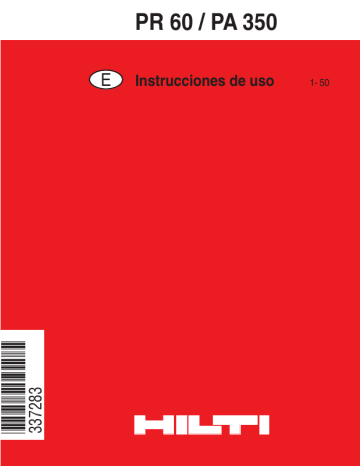 Hilti PR 60 Instrucciones de operación | Manualzz