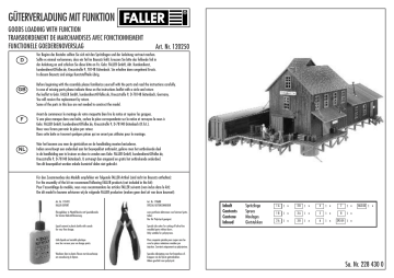 Faller 120250, 130527 Manual | Manualzz