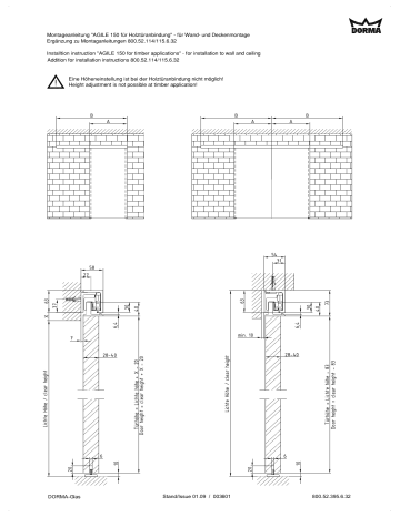 Dorma AGILE 150 Installtion Instructions | Manualzz