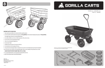 Gorilla Carts GOR4PS-AU Manual | Manualzz