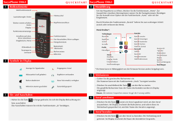 Swyx SwyxPhone D863 Kurzanleitung | Manualzz