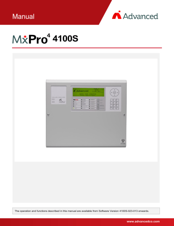 Advanced MxPro 4 4100S Manual | Manualzz