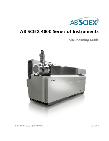 AB Sciex 4000 Series Site Planning Manual | Manualzz