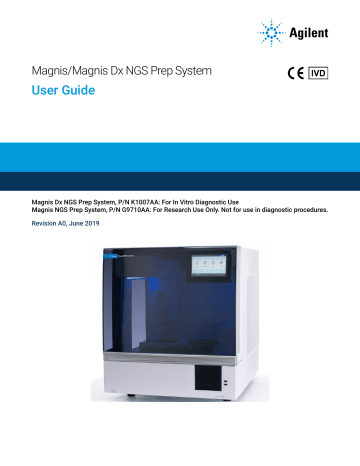 Agilent Technologies Magnis Dx NGS Prep System User Manual | Manualzz