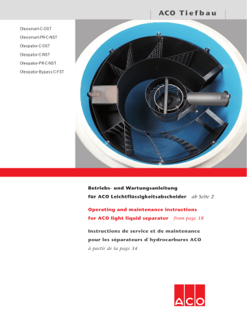 ACO Oleopator-C-OST Operating And Maintenance Instructions Manual | Manualzz