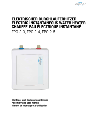 evenes EPO 2-3, EPO 2-4, EPO 2-5 Assembly And User's Manual | Manualzz
