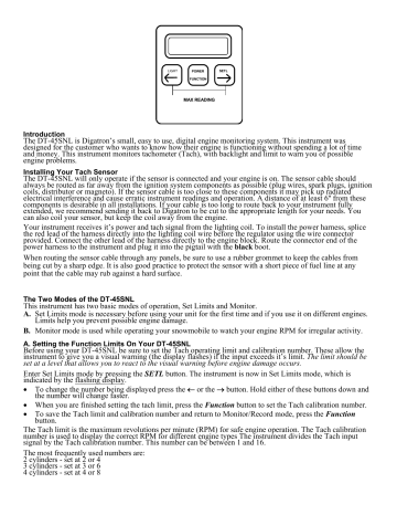 Digatron DT-45SNL Manual | Manualzz