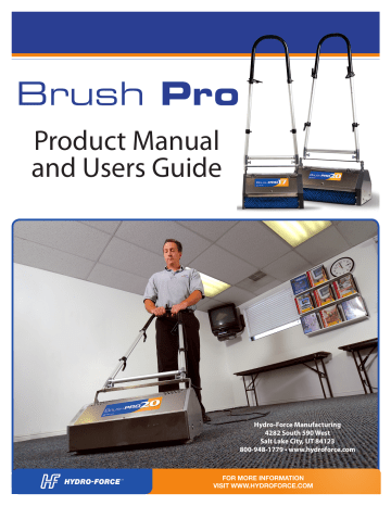Hydro-Force Brush Pro 17, Brush Pro 20 Manual De Instrucciones | Manualzz