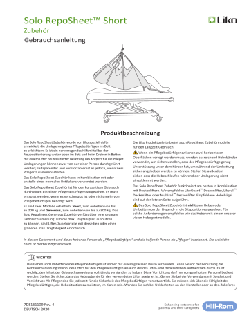Liko Solo RepoSheet Gebrauchsanleitung | Manualzz