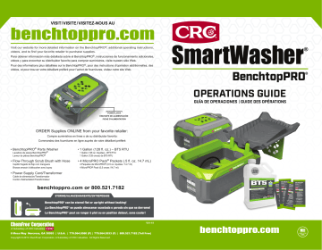 CRC SmartWasher BenchtopPRO Operation Manual | Manualzz
