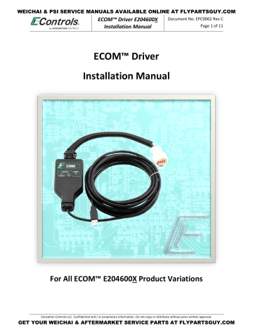 Enovation Controls E2046002, EControls ECOM Installation Manual | Manualzz