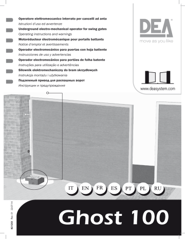Dea Ghost 100 Series Operating Instructions And Warnings | Manualzz