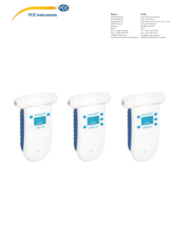 PCE instruments AQ-300 Manual de usuario | Manualzz