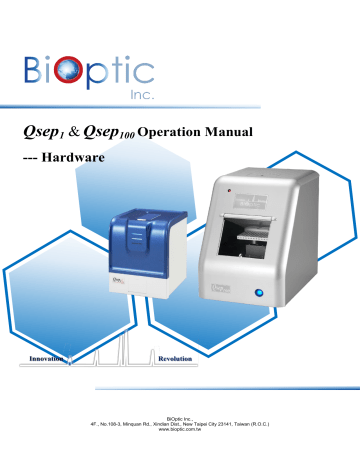 BiOptic Qsep1, Qsep100 Operation Manual | Manualzz