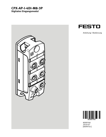 Festo CPX-AP-I-4DI-M8-3P Anleitung / Bedienung | Manualzz