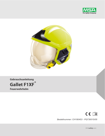 MSA Gallet F1 XF Gebrauchsanleitung | Manualzz