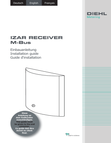 Diehl IZAR RECEIVER M-BUS Installation Manual | Manualzz