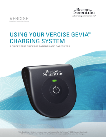 Boston Scientific VERCISE GEVIA Quick Start Manual | Manualzz
