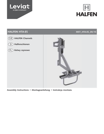 CRH Leviat HALFEN HTA-ES Assembly Instructions Manual | Manualzz