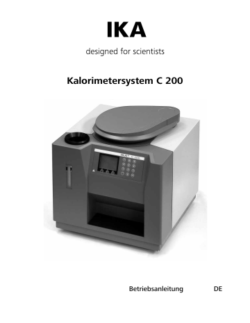 IKA C 200 Betriebsanleitung | Manualzz