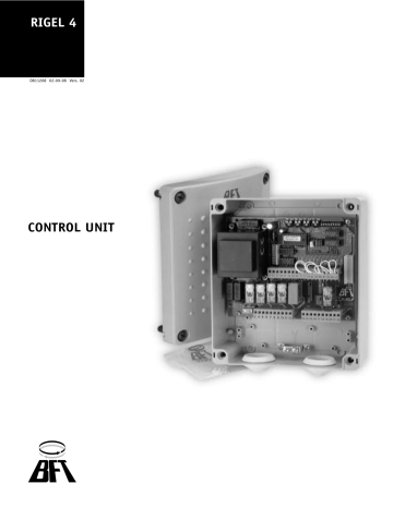 BFT Rigel 4 Manual | Manualzz