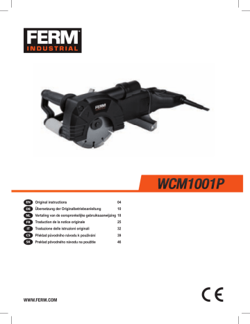 Ferm Industrial WCM1001P Original Instructions Manual | Manualzz