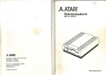 Atari XF551 Bedienungshandbuch | Manualzz