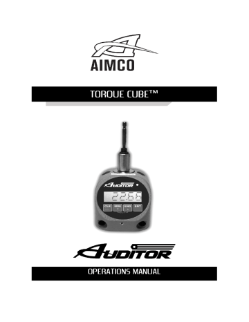 Aimco Auditor TORQUE CUBE Operation Manual | Manualzz