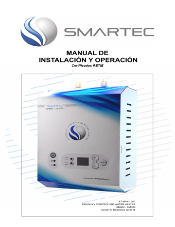 Smartec SPIRIT SM800 Instrucciones de operación | Manualzz