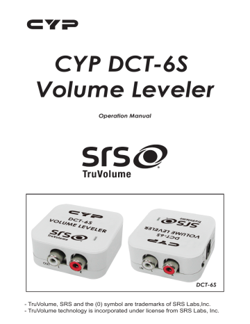 CYP DCT-6S Operation Manual | Manualzz