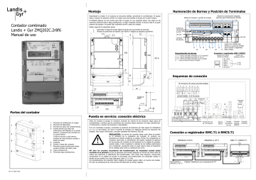 Landis+Gyr ZMQ202C.2r8f6 Manual de usuario | Manualzz