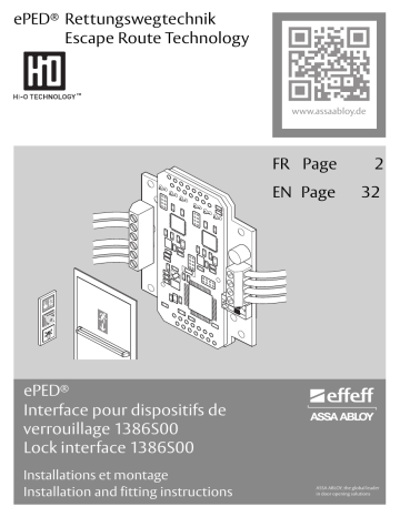 Assa Abloy effeff ePED 1386S00 Installation And Fitting Instructions | Manualzz
