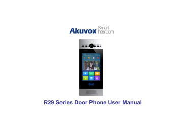 Akuvox R29 Series, R29C, R29CT User Manual | Manualzz
