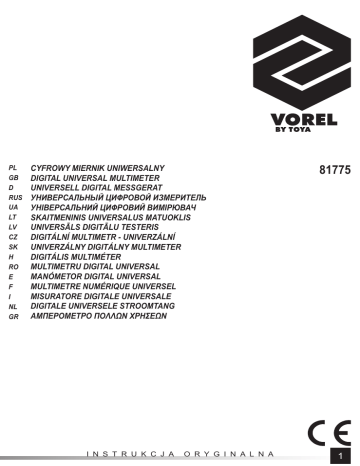 Toya Vorel 81775 Používateľská príručka | Manualzz