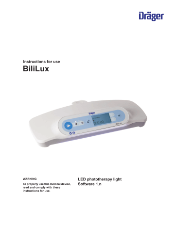 Dräger BiliLux Instructions For Use Manual | Manualzz