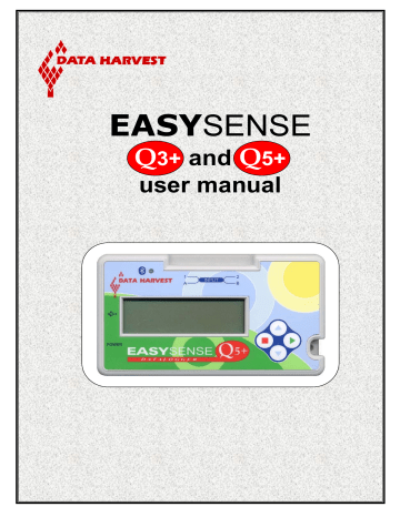Data Harvest EASYSENSE Q3+, EASYSENSE Q5+ User Manual | Manualzz