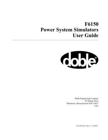doble F6150 User Manual | Manualzz